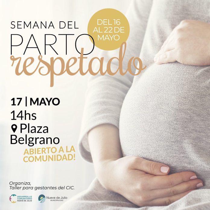Actividad en plaza Belgrano ante la Semana Mundial del Parto Respetado ...