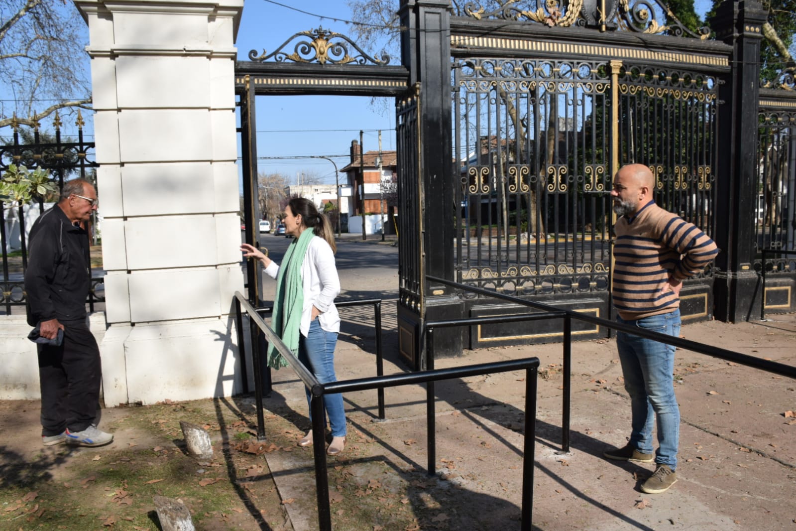 Se construyen pasarelas de acceso al parque San Martín de Nueve de ...