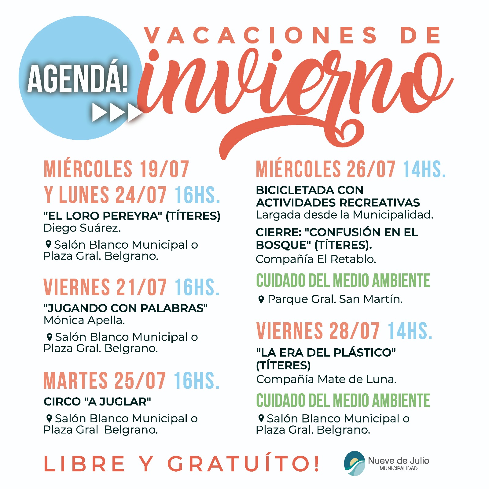 La comuna organizó vacaciones de invierno para las familia | Cadena Nueve - Diario Digital