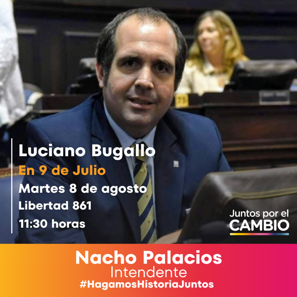 Llega a Nueve de Julio el legislador Luciano Bugallo | Cadena Nueve ...